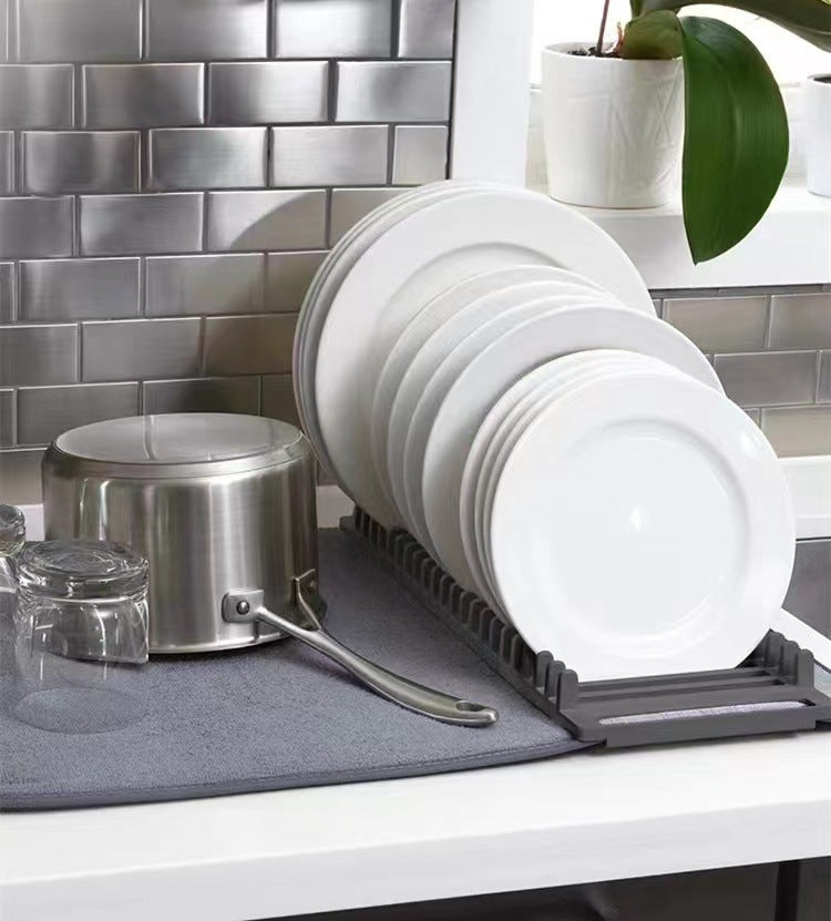 Dish Drying Rack & Mat– salelink.co.nz