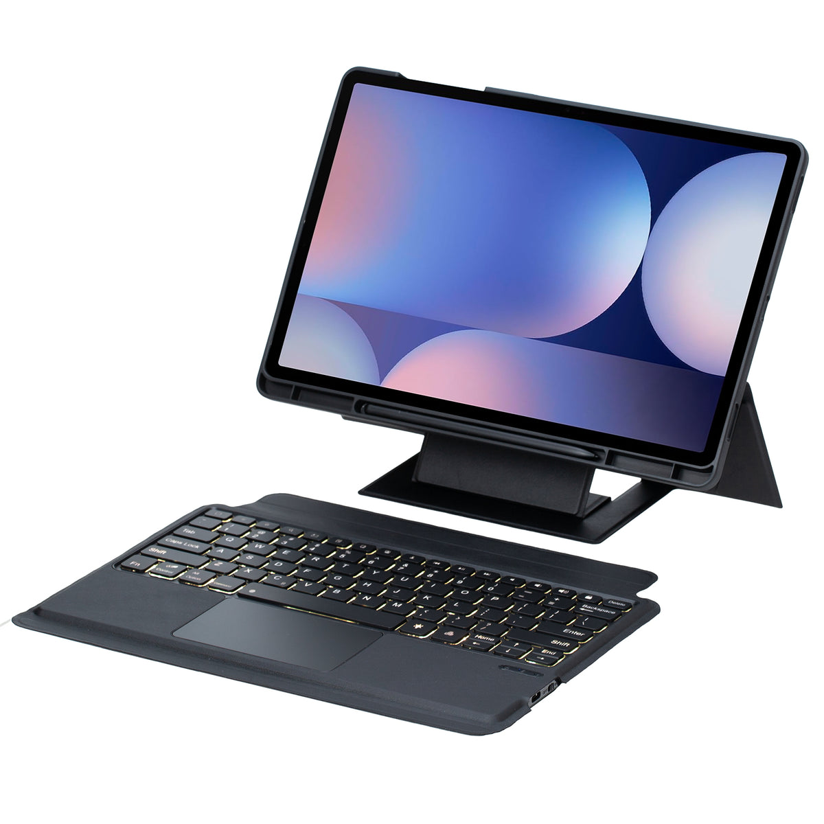 HY-810B Combo Keyboard Case With Backlight for Samsung Tab S10 Plus Bl ...