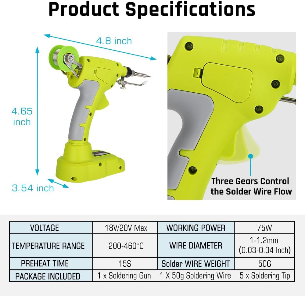 Soldering Welding Welder Iron for Ryobi 18V Battery– salelink.co.nz