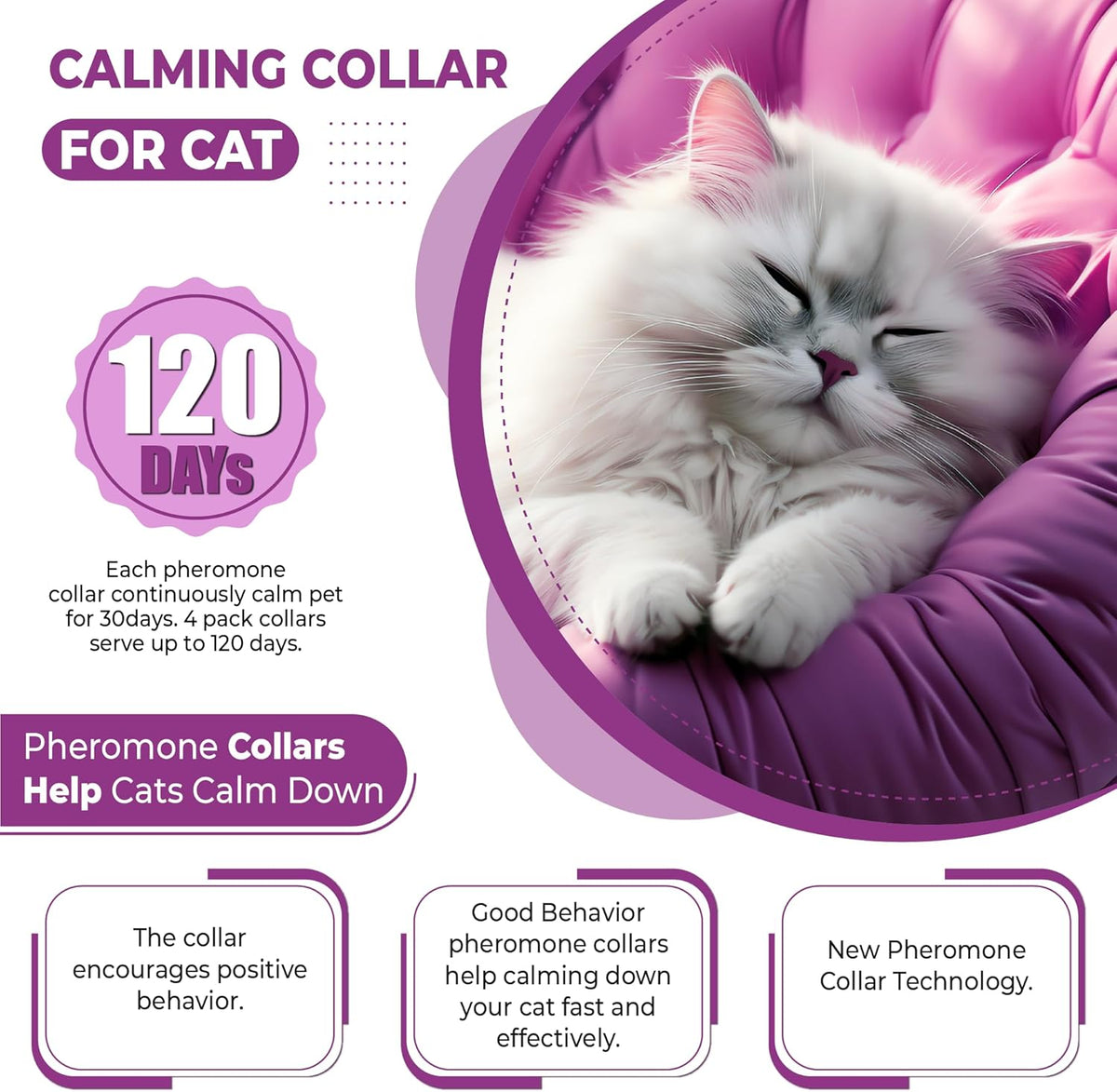 4PCS Calming Pheromone Collars for Cats– salelink.co.nz