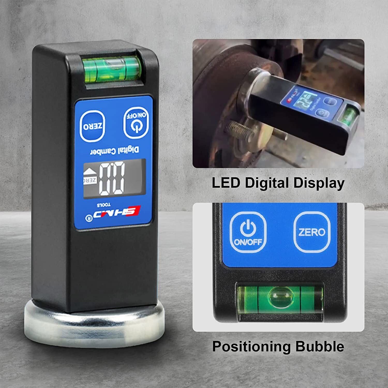 Digital Caster Camber Gauge Car Truck LCD Strut Magnetic Wheel Alignme ...