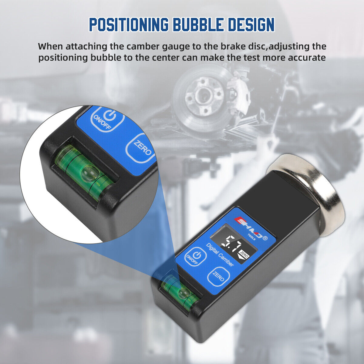 Digital Caster Camber Gauge Car Truck LCD Strut Magnetic Wheel Alignme ...