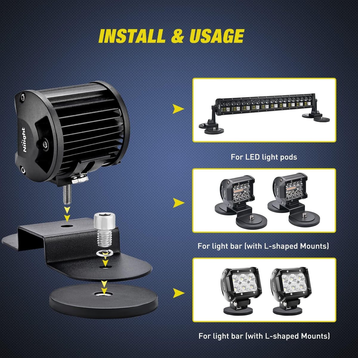 2PCS Magnetic Base Light Bar Mounts– salelink.co.nz
