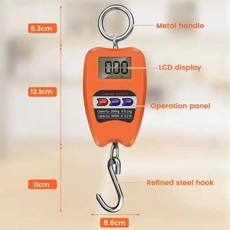 Crane Scale Weighing Digital Industrial Hanging Scale 200Kg– salelink.co.nz