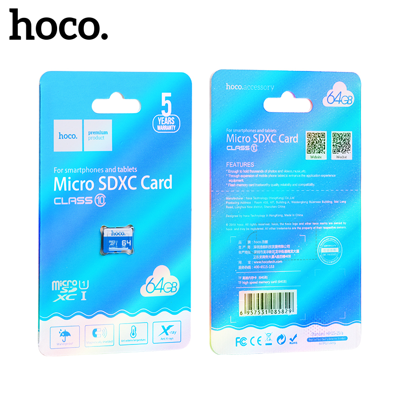 HOCO TF High Speed Memory Micro SD Card 64GB– salelink.co.nz