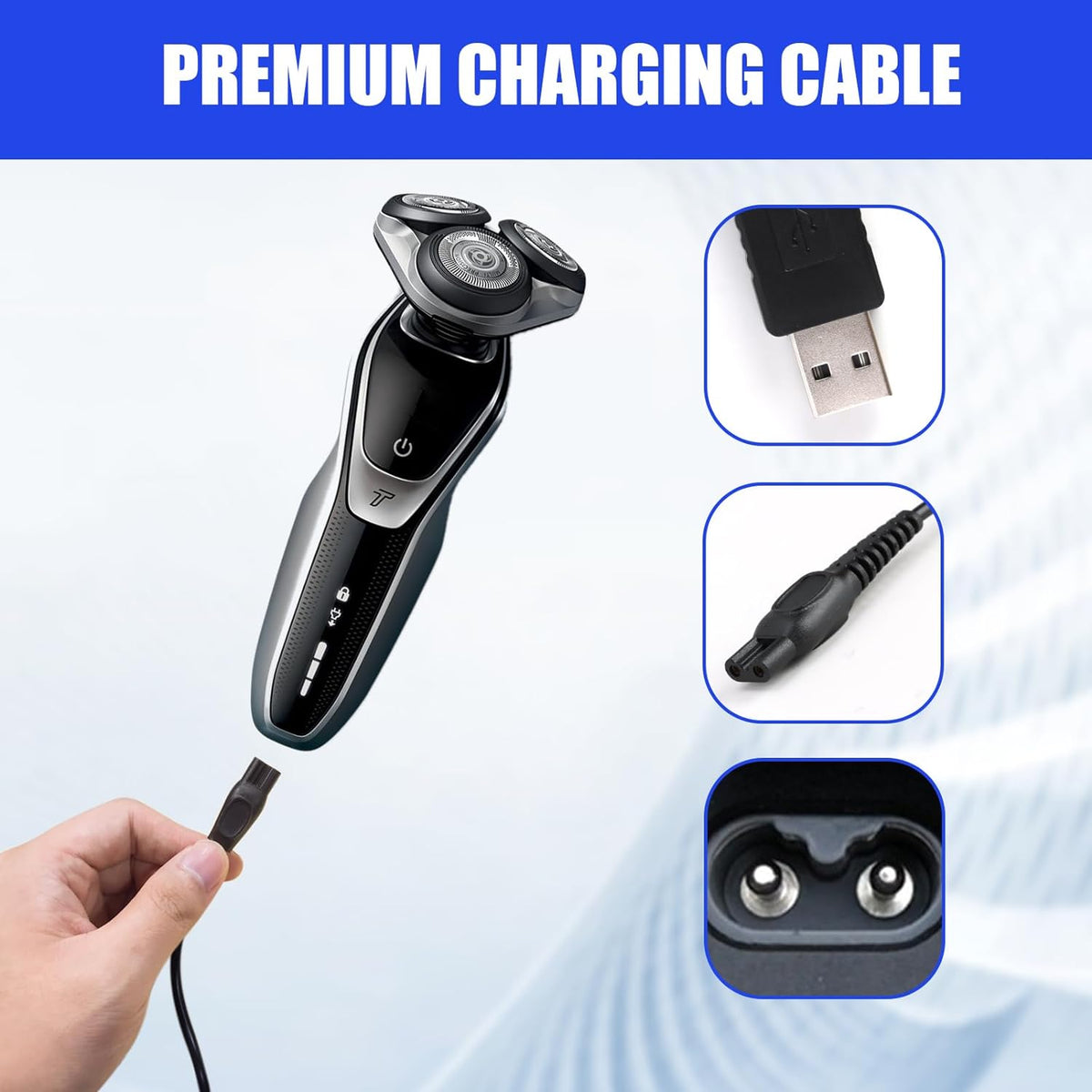 USB Charger Cable for Philips Shaver 15V– salelink.co.nz