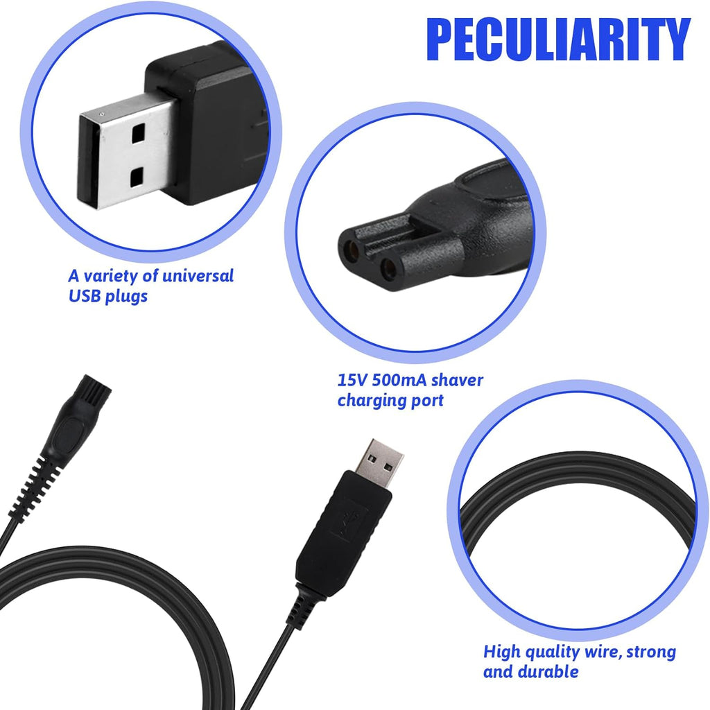 USB Charger Cable for Philips Shaver 15V– salelink.co.nz