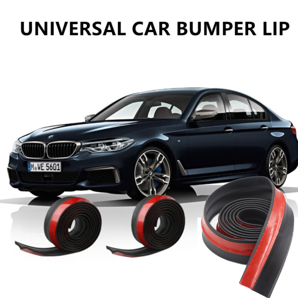 Car Front Bumper Lip Skirt Protector Splitter Body Spoiler Rubber Univ ...