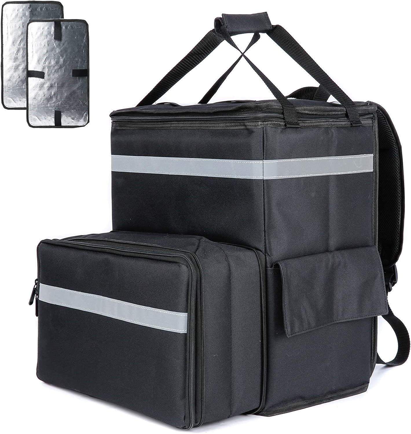 Food Delivery Backpack, Expandable Insulated Hot Pizza Bags– salelink.co.nz