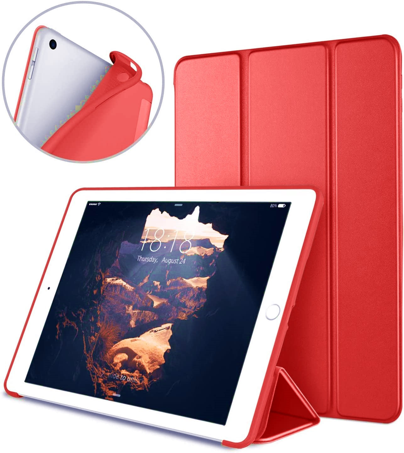 iPad Pro 11 2020 Case Soft Gel Back Fold PU Leather Folio Case Cover ...