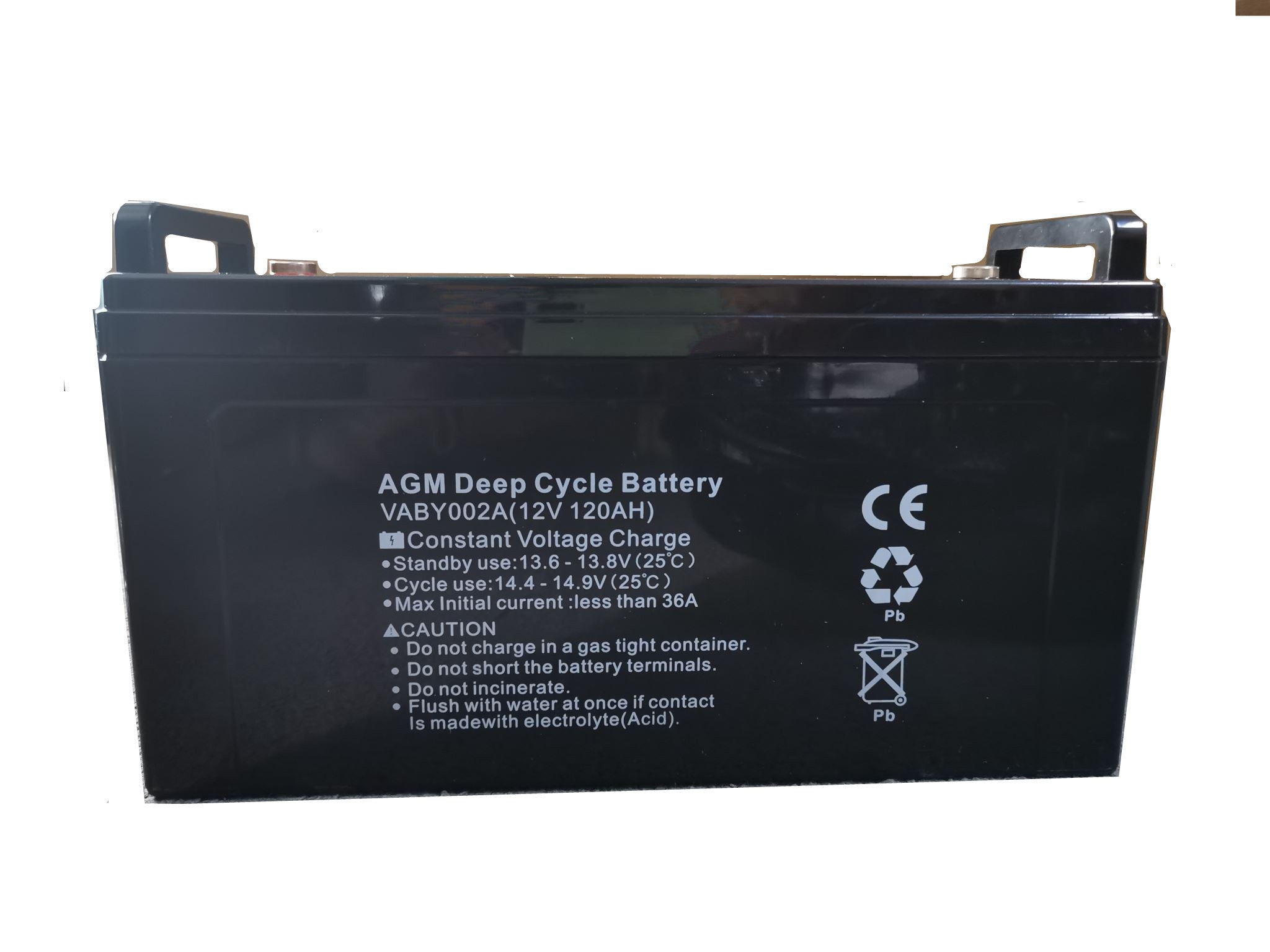 120AH AGM Battery 12V AMP Lead Acid SLA Deep Cycle Battery Dual Solar ...