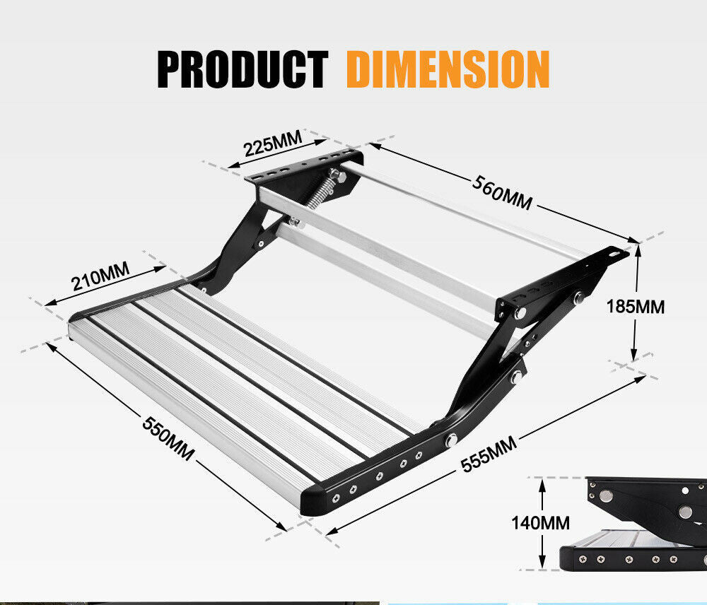 Caravan Step Aluminium Pull Out Folding Caravan Step Camper Trailer Mo ...