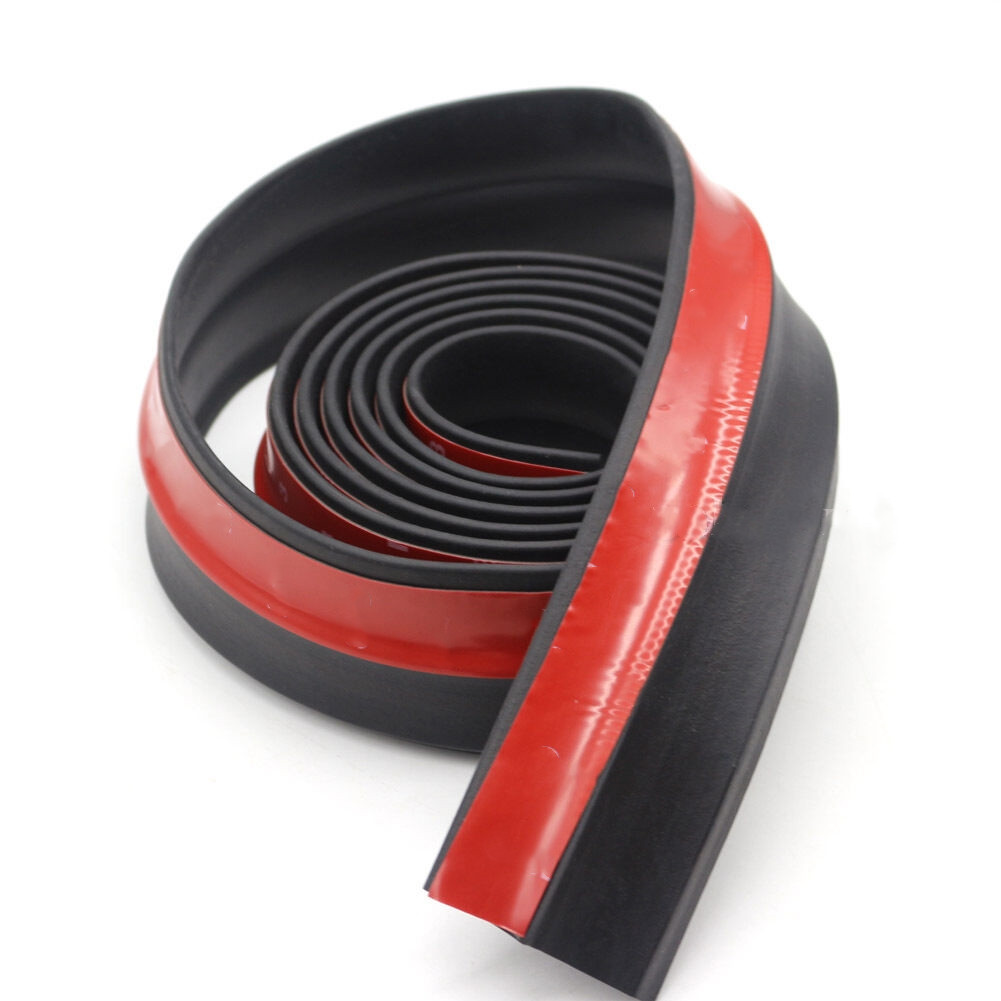 Car Front Bumper Lip Skirt Protector Splitter Body Spoiler Rubber Univ ...