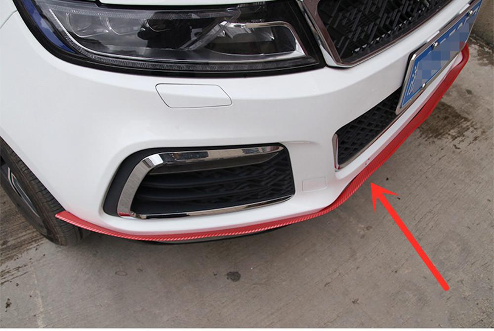 Car Front Bumper Lip Skirt Protector Splitter Body Spoiler Rubber Univ ...