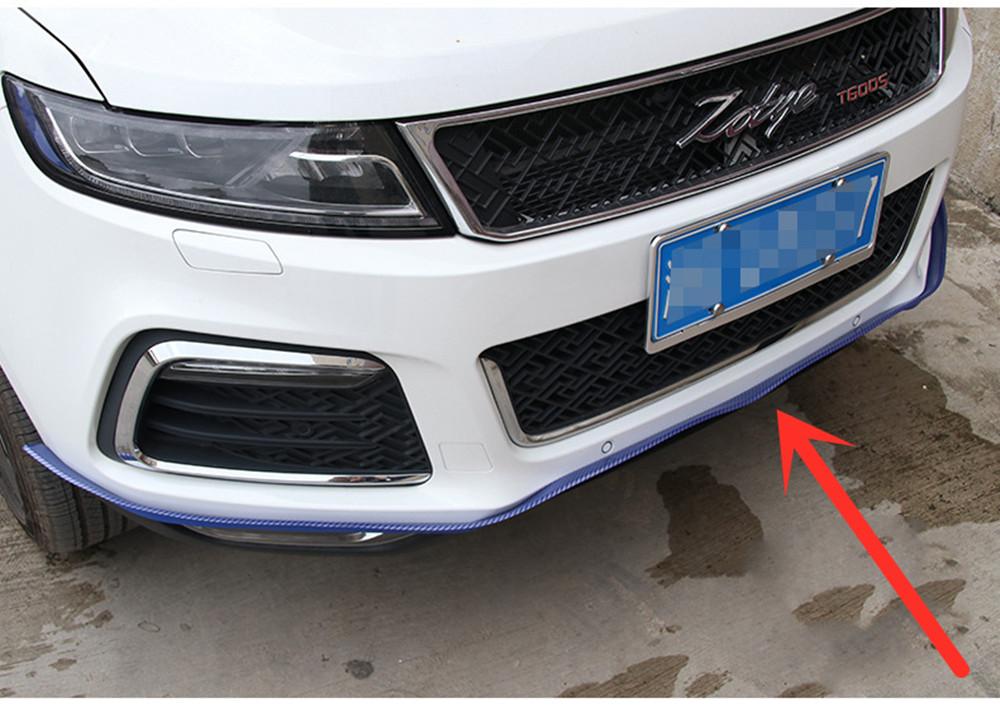 Car Front Bumper Lip Skirt Protector Splitter Body Spoiler Rubber Univ ...