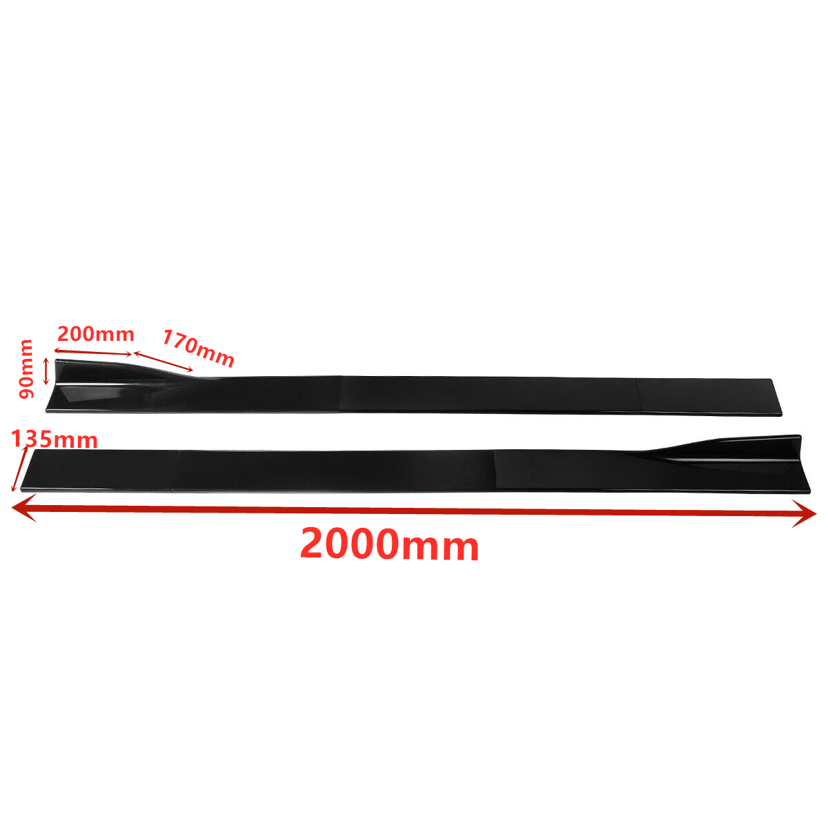 2M Side Skirt Body Kit Rocker Panel Extension Universal– salelink.co.nz