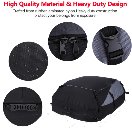 130×100×45cm Soft-Shell Vehicle Rooftop Cargo Carrier Bag– salelink.co.nz