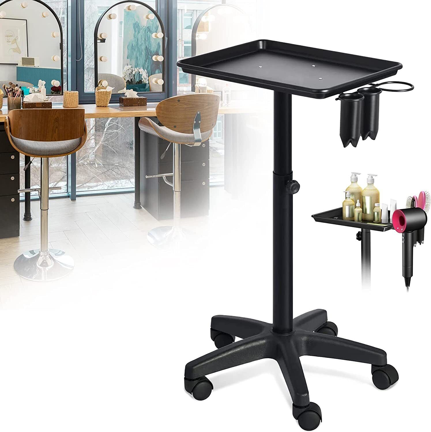 Hair Salon Trolley Hair Extension Rolling Stand Aluminum– salelink.co.nz