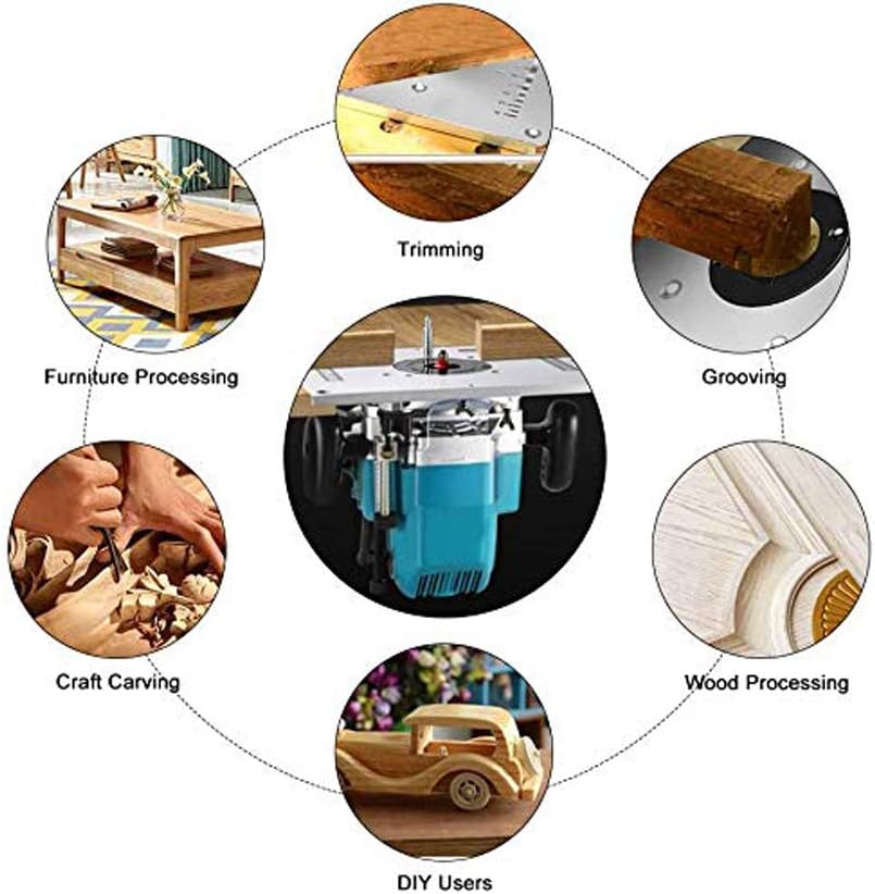 Woodworking DIY Router Table Insert Plate&Ring Power Tool– salelink.co.nz