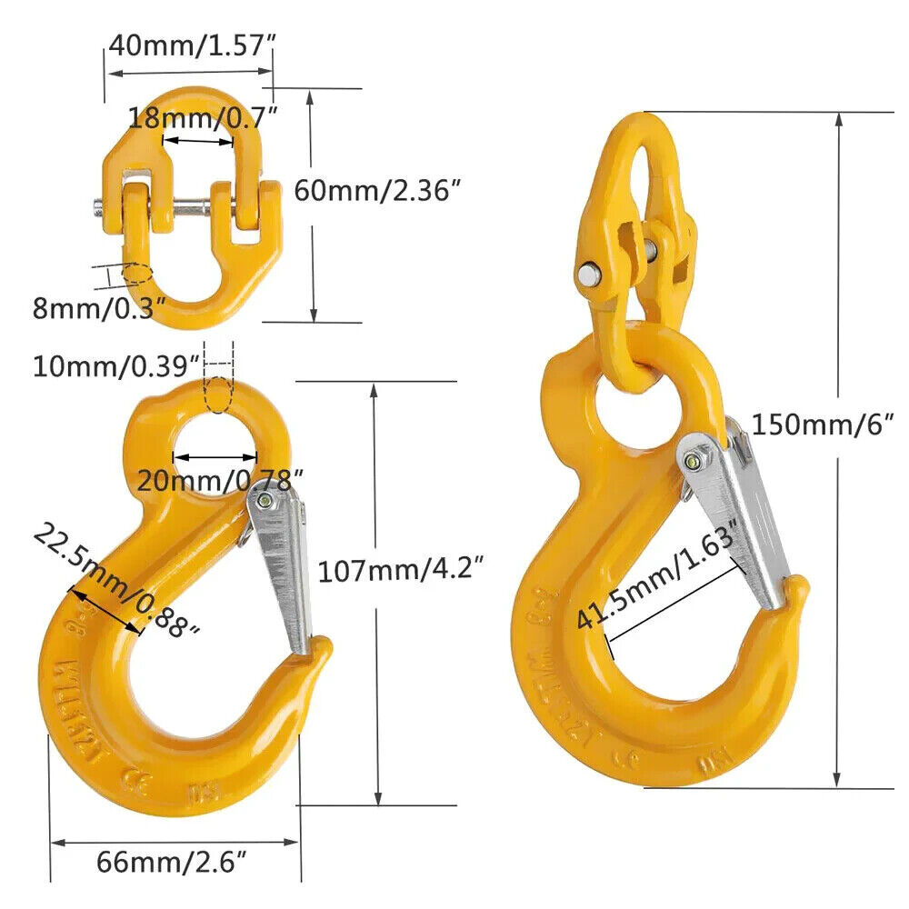 Hammerlock and Eye Sling Hook Safety Chain– salelink.co.nz