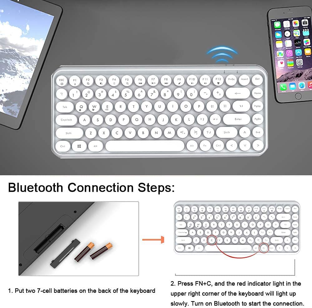 Wireless Bluetooth Keyboard for iOS Windows Android– salelink.co.nz