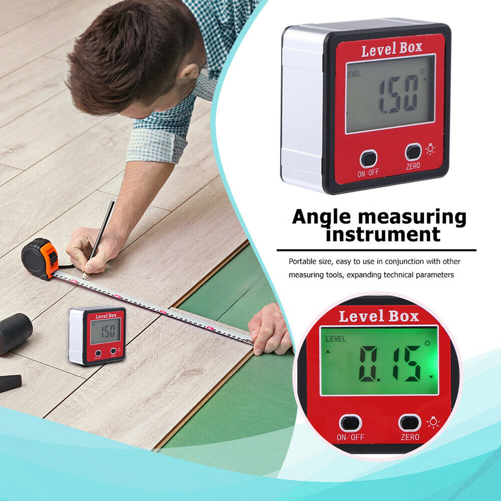Magnetic Digital Protractor Angle Finder Gauge Inclinometer Electronic ...