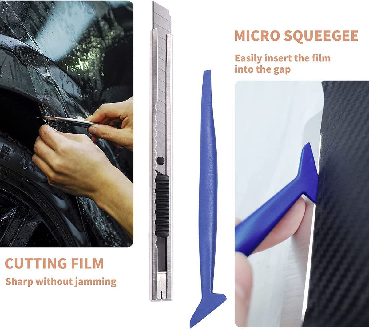 Film Scrapers Car Vinyl Wrap Window Tint Film Tool Kit– salelink.co.nz