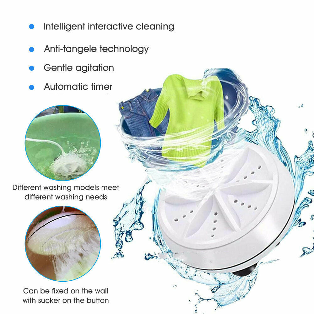 Mini Washing Machine Ultrasonic Turbine Washing Machine– salelink.co.nz