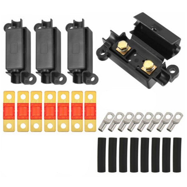 50A MIDI FUSE KIT 4 ANS Holder 7 x 50 AMP Fuses to suit Redarc BCDC Du ...