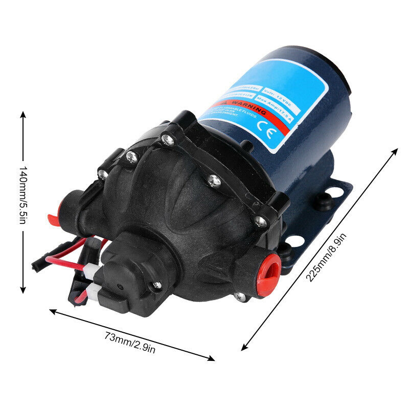 Self-priming 12V Water Pump Watering 20LPM 70PSI High Pressure Water P ...