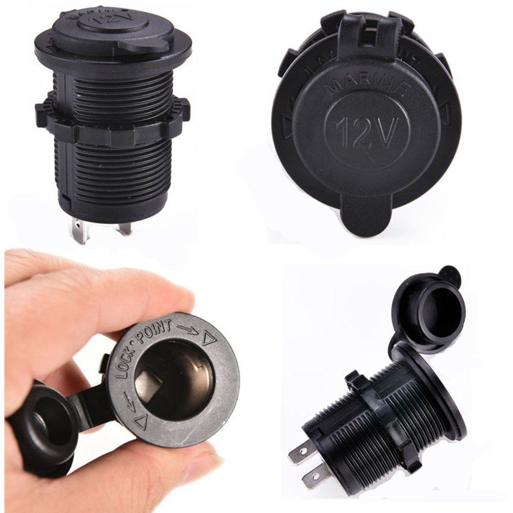 12V Car Boat Motorbike Cigarette Lighter Socket Power Plug Outlet ...