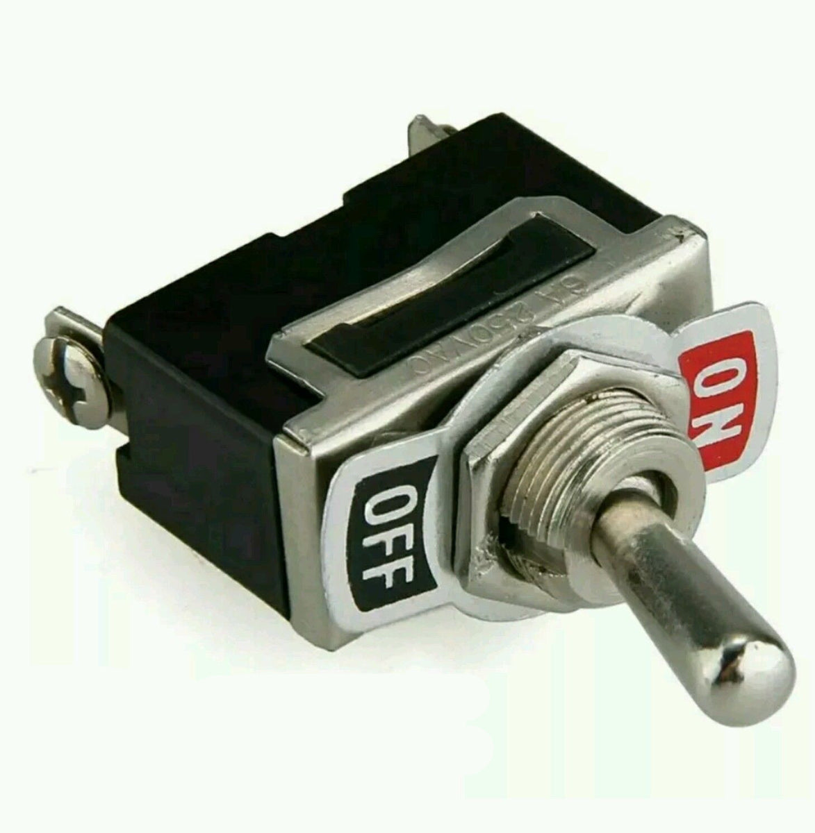 1 x 12V Heavy Duty Toggle Flick Switch ON/OFF Car Dash Light Metal SPS ...
