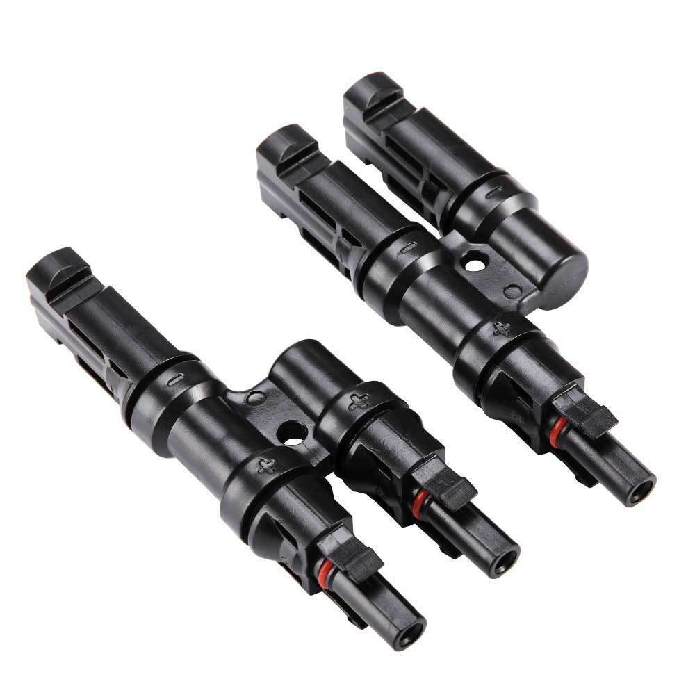 2 To 1 T Branch Cable Connectors Solar Panel PV Connector Male and Fem ...