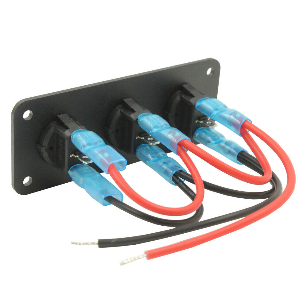 3 Gang Toggle Switch Panel Caravan Car Truck 12v– salelink.co.nz