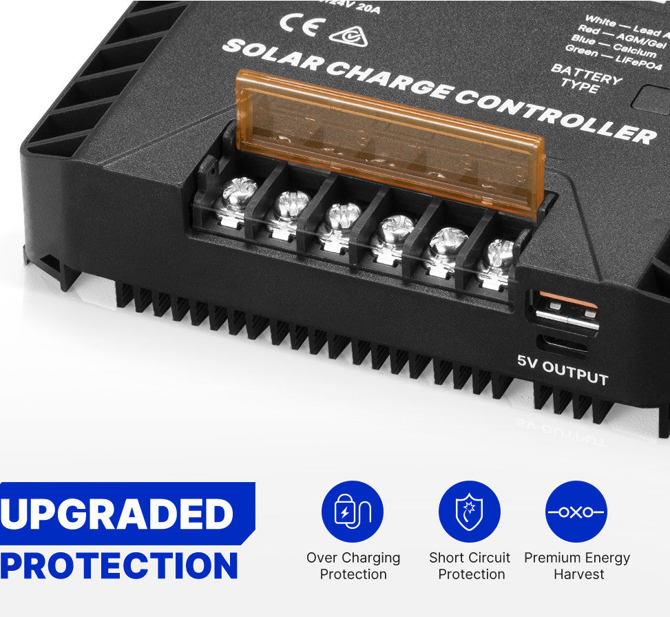 Atem Power 20A MPPT Solar Charge Controller Solar Panel Battery Regula– salelink.co.nz