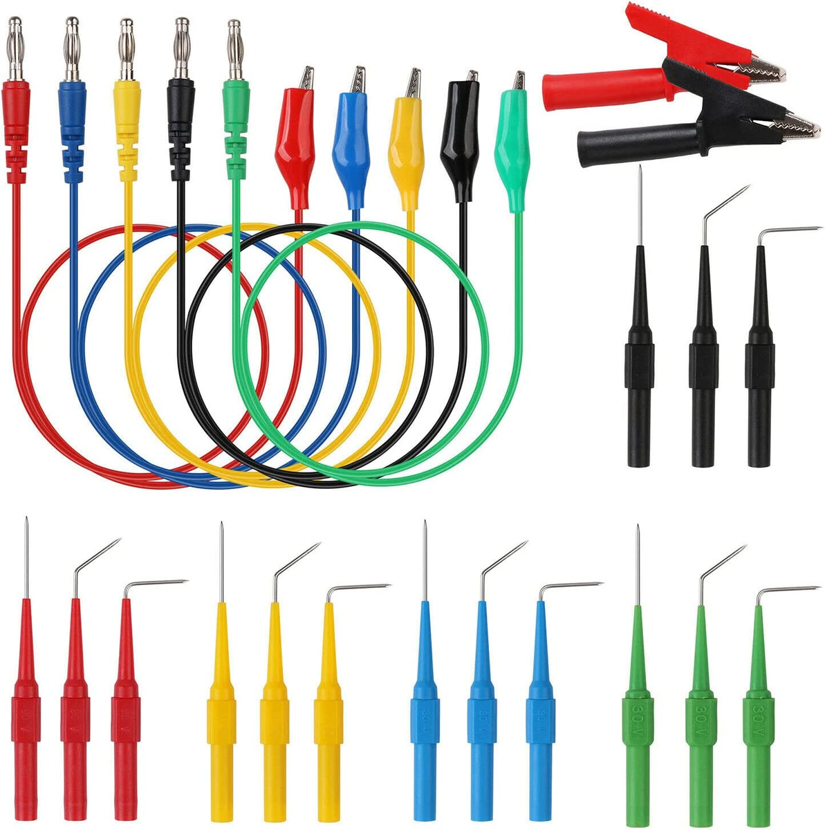 22Pcs Test Tool Aid 23500 Back Probe Kit SG Automotive Identified Prob ...