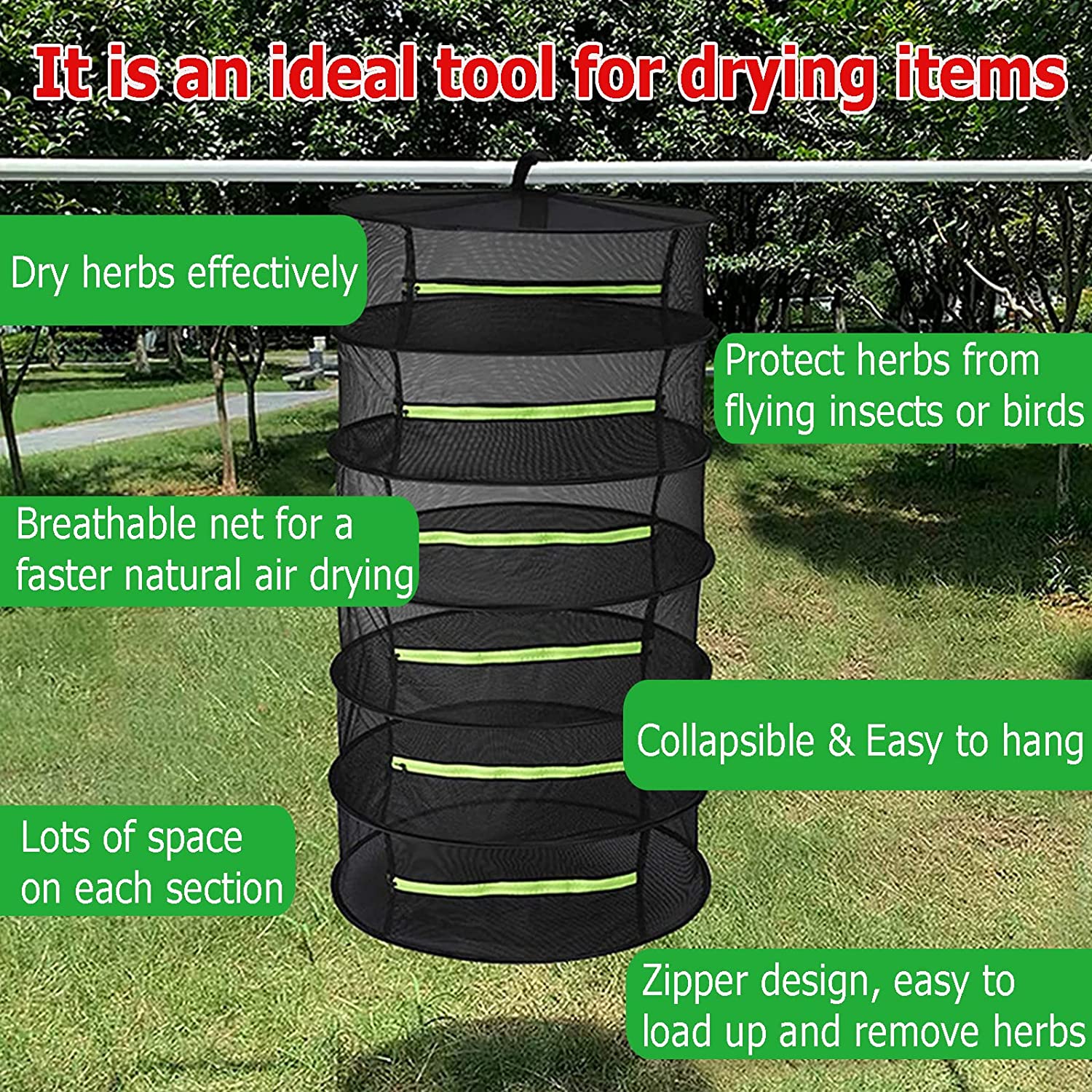 6 Layers Food Drying Net Fish Drying Rack Mesh Net– salelink.co.nz