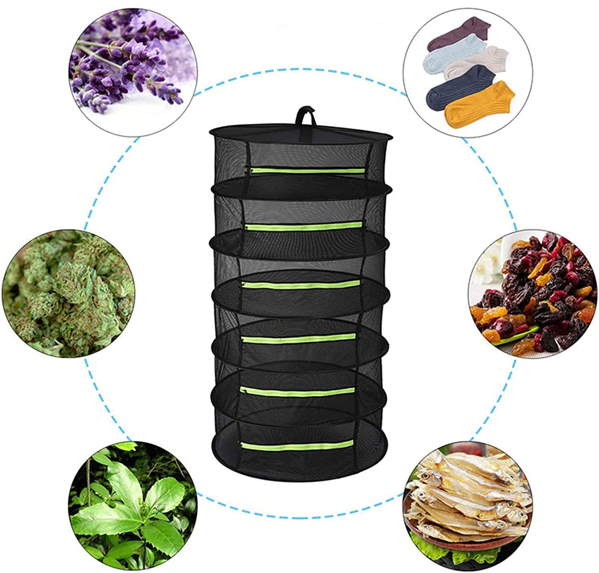 6 Layers Food Drying Net Fish Drying Rack Mesh Net– salelink.co.nz