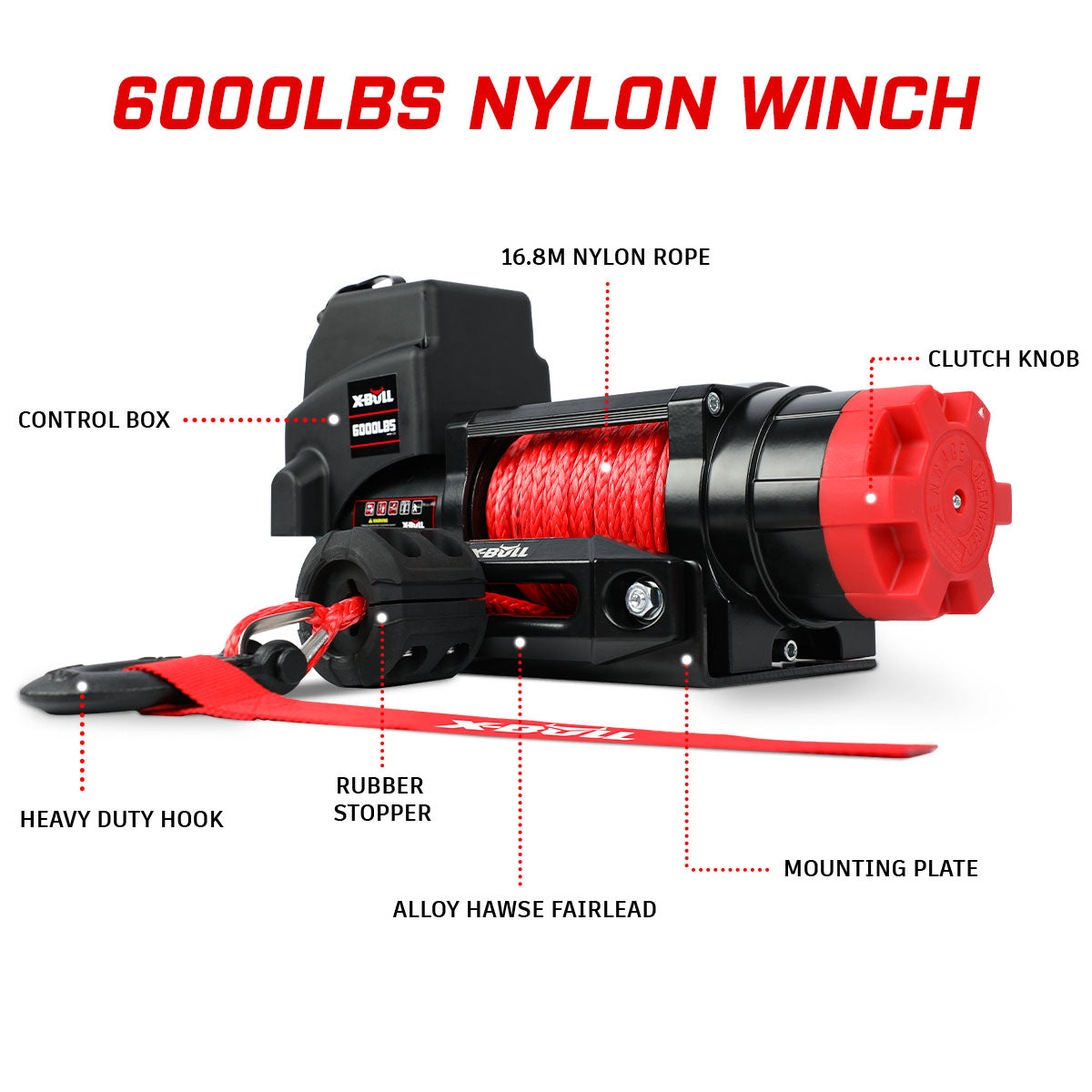 X-BULL Electric Winch 6000LBS– salelink.co.nz